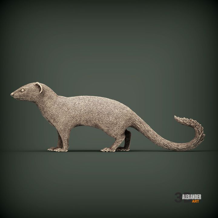 3D Printable Slender Mongooses by Alexander3dart